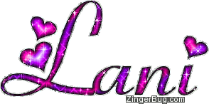 Lani Pink And Purple Glitter Name Glitter Graphic, Greeting, Comment ...