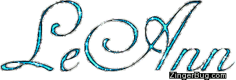 Leann Aqua Glitter Name Glitter Graphic, Greeting, Comment, Meme or GIF