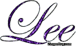 Lee Purple Glitter Name Glitter Graphic, Greeting, Comment, Meme or GIF