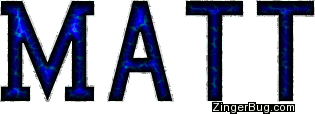 Matt Blue Glitter Name Glitter Graphic, Greeting, Comment, Meme or GIF