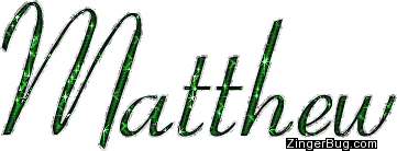 Matthew Green Glitter Name Script Glitter Graphic, Greeting, Comment ...