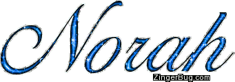 Norah Blue Glitter Name Glitter Graphic, Greeting, Comment, Meme or GIF