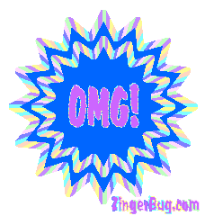 Omg Blue Glitter Graphic, Greeting, Comment, Meme or GIF
