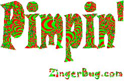 Pimpin' Glitter Text Glitter Graphic, Greeting, Comment, Meme or GIF