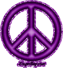 Purple Peace Glitter Graphic Glitter Graphic, Greeting, Comment, Meme ...