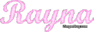 Rayna Pink Glitter Name Glitter Graphic, Greeting, Comment, Meme or GIF