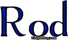 Rod Blue Glitter Name Glitter Graphic, Greeting, Comment, Meme or GIF