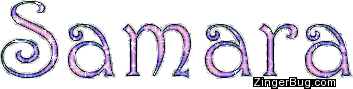Samara Pastel Glitter Name Glitter Graphic, Greeting, Comment, Meme or GIF