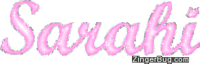 Sarahi Pink Glitter Name Glitter Graphic, Greeting, Comment, Meme or GIF