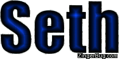 Seth Blue Glitter Name Glitter Graphic, Greeting, Comment, Meme or GIF