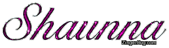 Shaunna Pink Glitter Name Glitter Graphic, Greeting, Comment, Meme or GIF