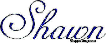 Shawn Royal Blue Glitter Name Glitter Graphic, Greeting, Comment, Meme ...