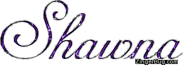 Shawna Purple Glitter Name Glitter Graphic, Greeting, Comment, Meme or GIF