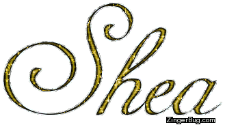 Shea Gold Glitter Name Glitter Graphic, Greeting, Comment, Meme or GIF