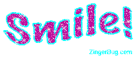 Smile Blue Purple Glitter Wiggle Glitter Graphic, Greeting, Comment ...