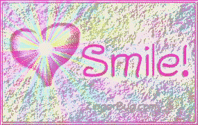 Smile Pink Sparkle Plaque Glitter Graphic, Greeting, Comment, Meme or GIF