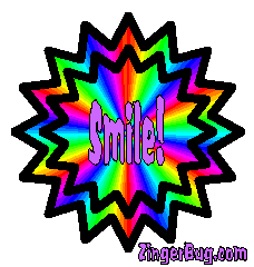 Smile Rainbow Glitter Graphic, Greeting, Comment, Meme or GIF