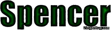 Spencer Green Glitter Name Glitter Graphic, Greeting, Comment, Meme or GIF