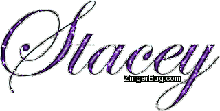 Stacey Purple Glitter Name Glitter Graphic, Greeting, Comment, Meme or GIF