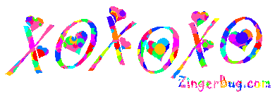 Xoxoxo Glitter Graphic, Greeting, Comment, Meme or GIF