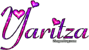 Yaritza Pink And Purple Glitter Name Glitter Graphic, Greeting, Comment ...