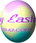 Spinning Easter Egg Glitter Graphic, Greeting, Comment, Meme or GIF